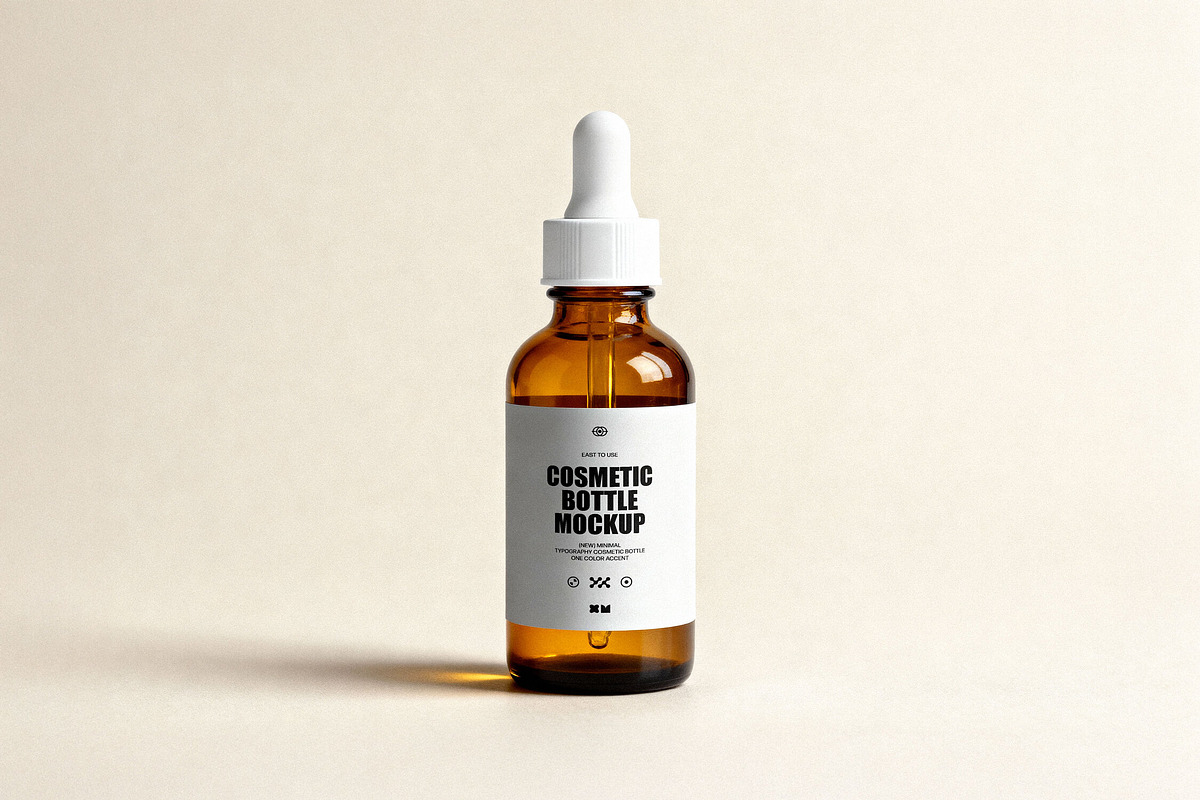 Serum Dropper Bottle Mockup, a Packaging Mockup by Design Squad