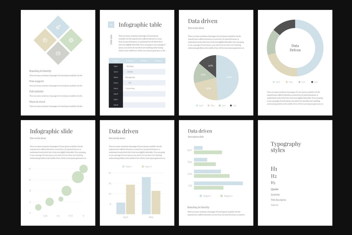 A4 | Focus PowerPoint Template, a Presentation Template by Vladislav ...