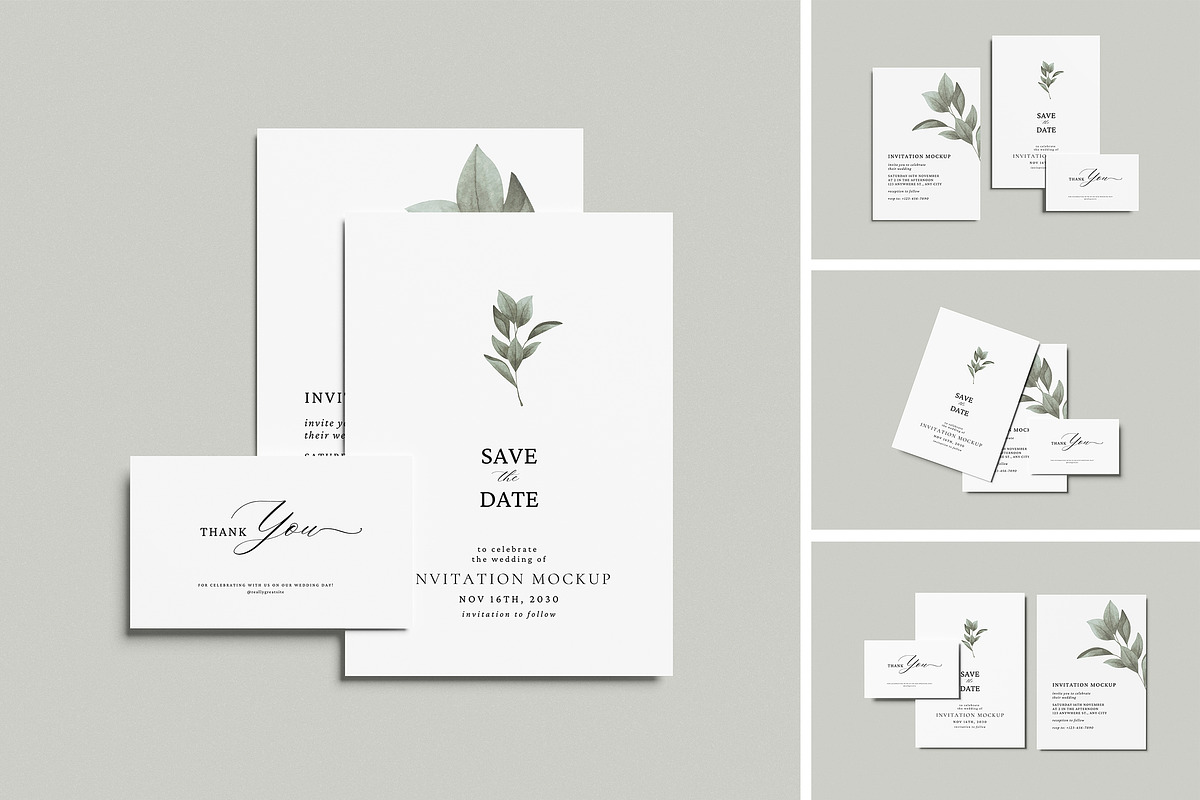 High Quality Invitation Mockup, an Advertising Mockup by swsi-studio