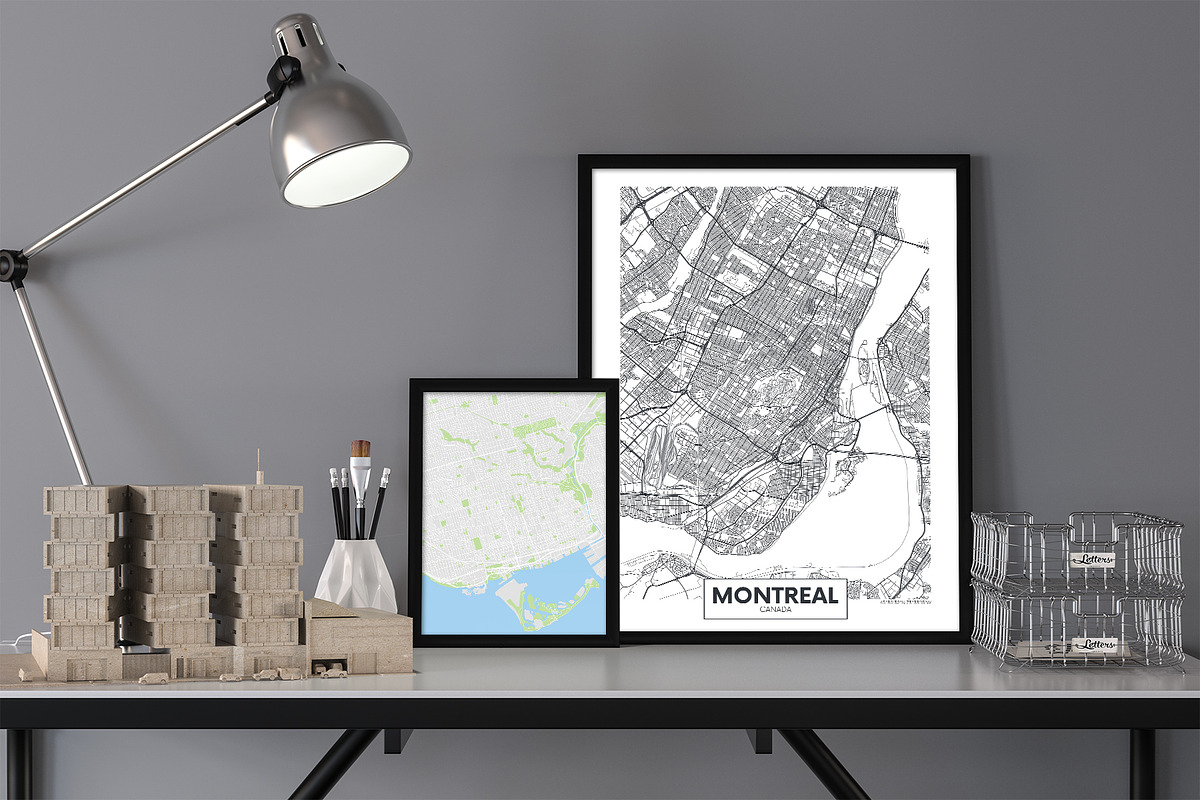 5 maps of Canadian cities, a Transportation Illustration by MaximGertsen