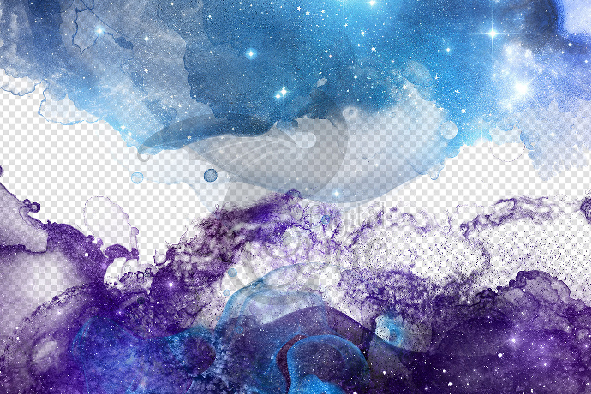 Galaxy Ink Overlays, a Texture Graphic by Digital Curio