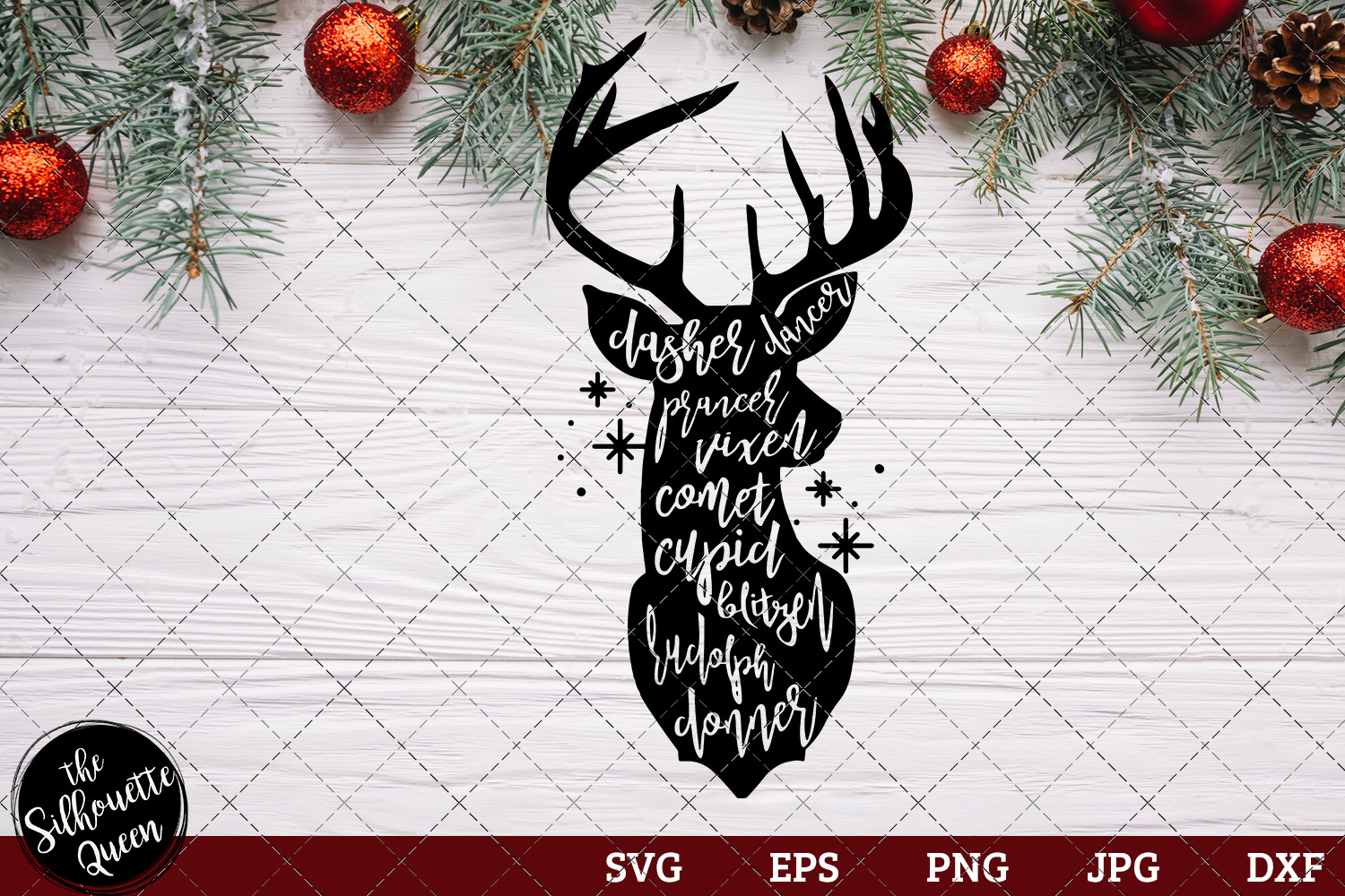 Dasher dancer Prancer vixen, a Decorative Illustration by The ...