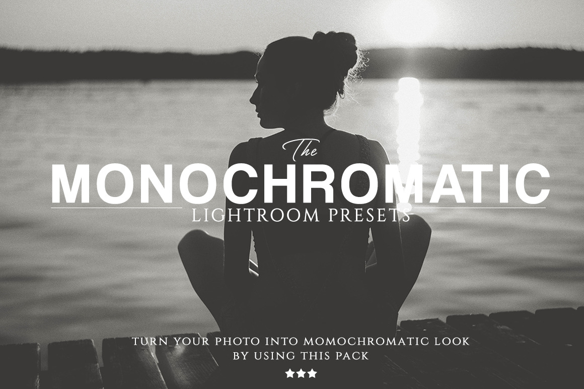 The Monochromatic Lightroom Presets, an Action Add-On by Effect-Hub