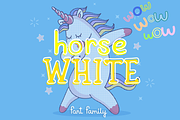 White Horse, a Script Font by Larin Type Co.