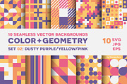 COLOR+GEOMETRY, pattern set 02, a Texture Graphic by Slanapotam