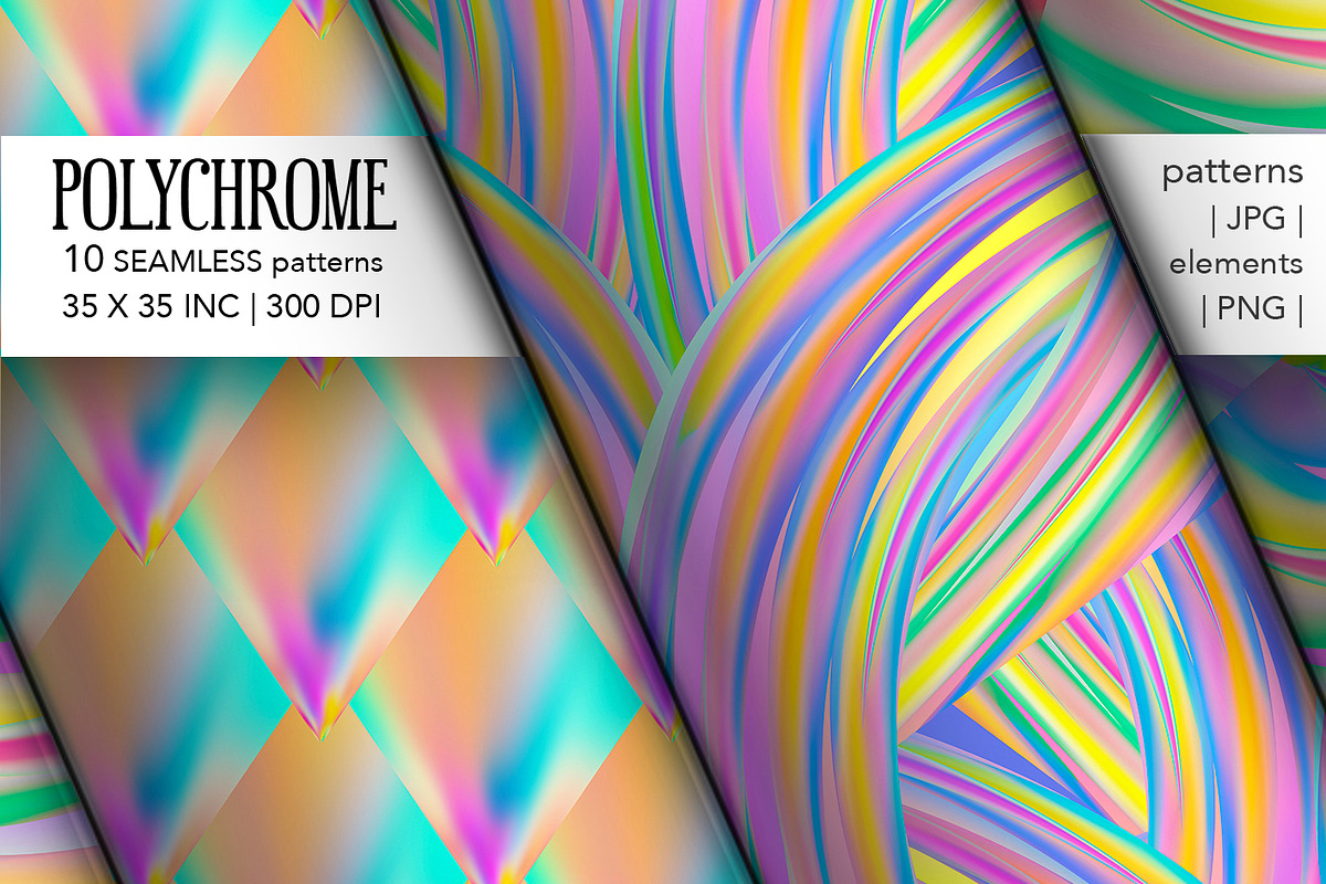 POLYCHROME 1, patterns, Letters, a Pattern Graphic by JUOXstudio