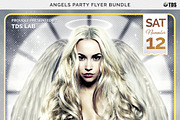 Angels Party Flyer Bundle, a Flyer Template by ThatsDesign Art