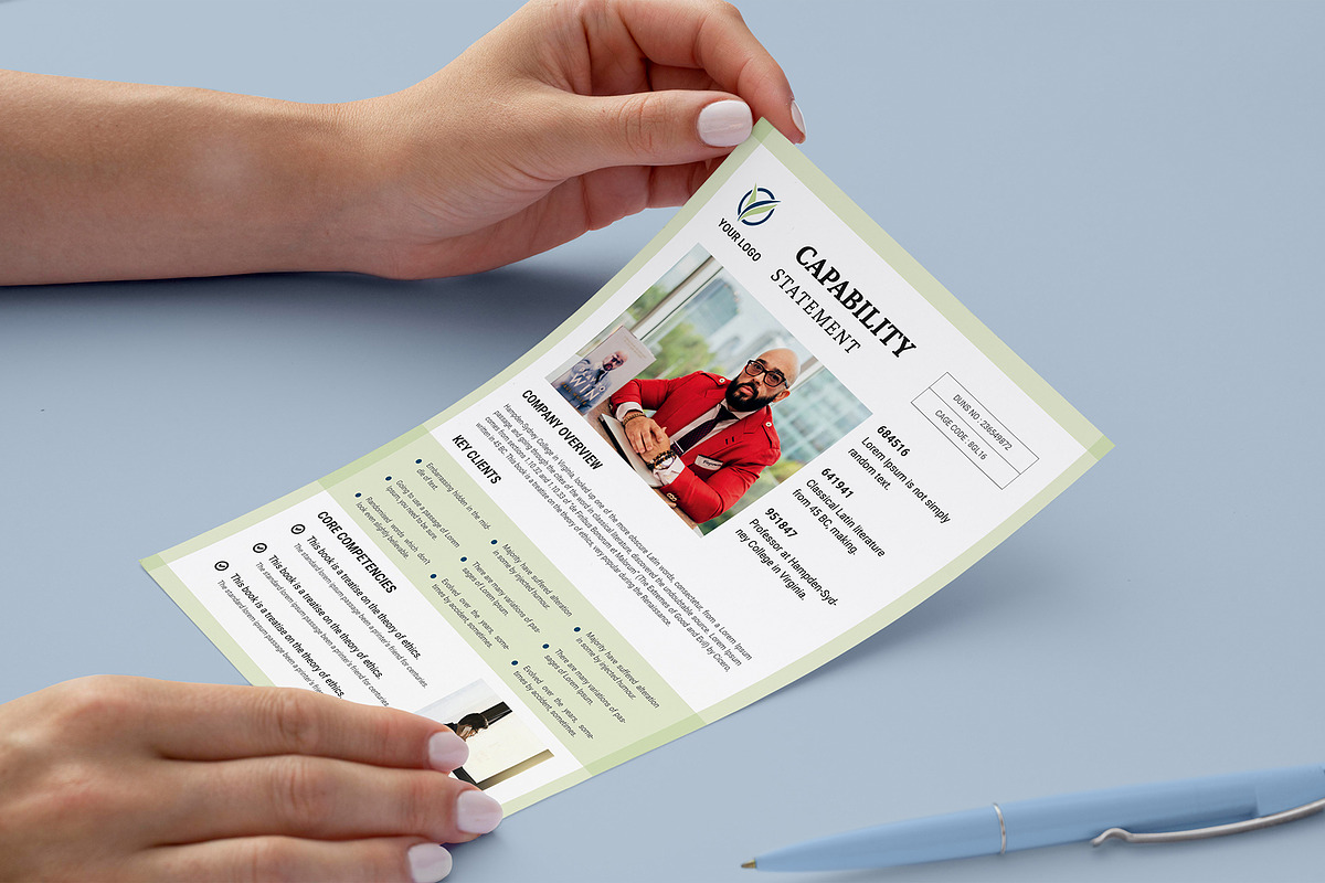 Capability Statement Templates, a Stationery Template by Design Zone