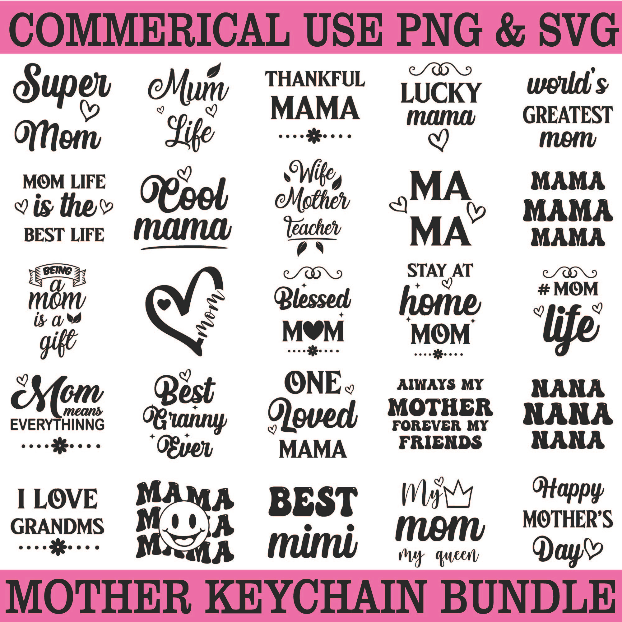Mothers Day Keychains, Gift For Mom