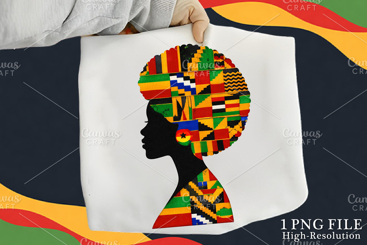 Black History Woman PNG, an Illustration by Canvas Craft