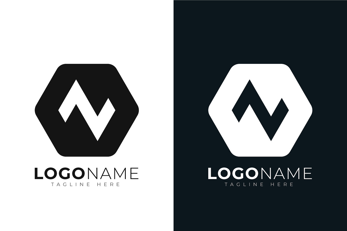 Letter n logo design template, a Branding & Logo Template by ...