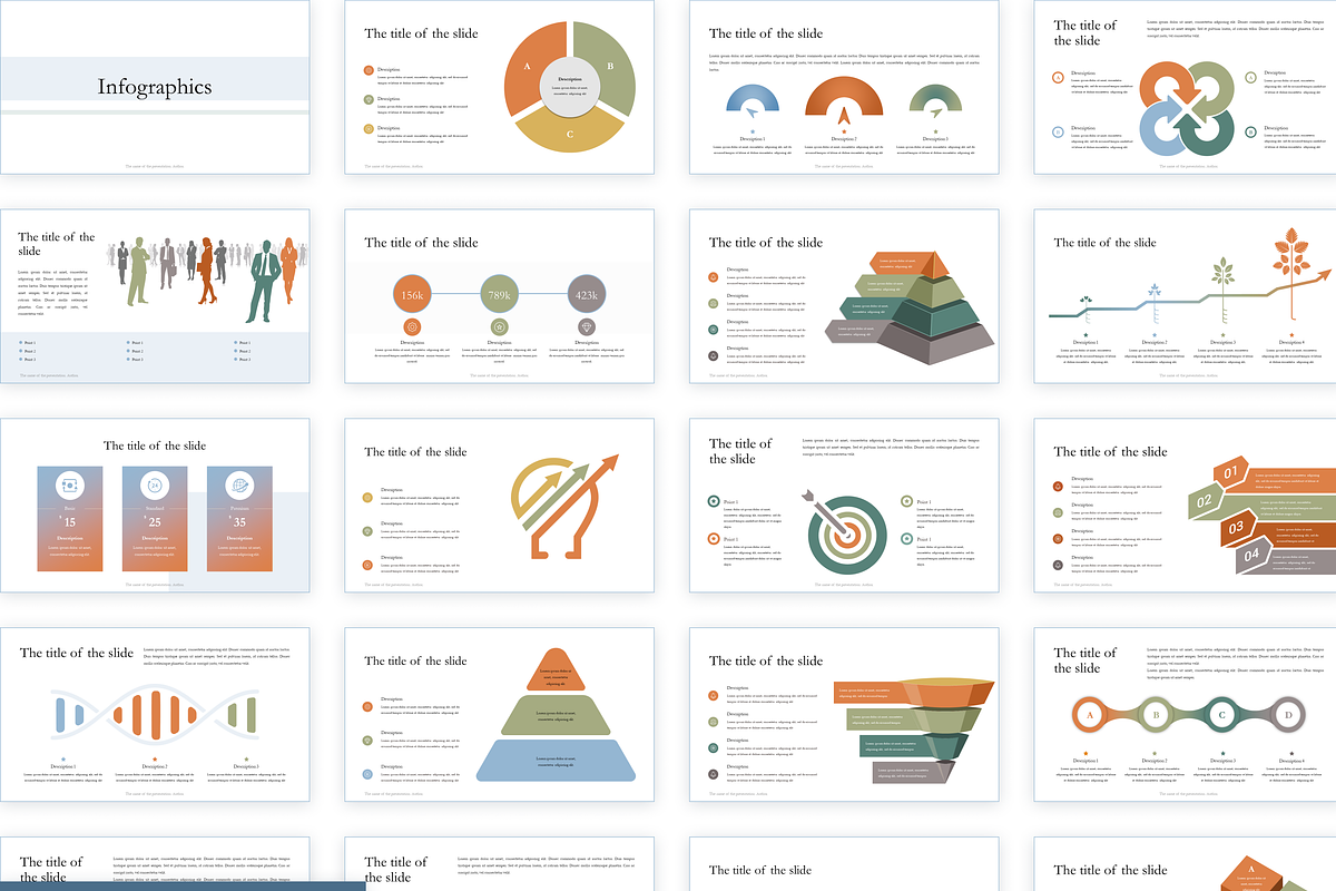 Sky presentation template. PowerPoint