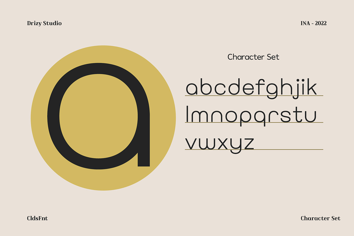 Coldesac – Modern Geometric Font, a Sans Serif Font by Drizy | Creative ...