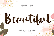 Beautiful | Script font | Script fonts ~ Creative Market