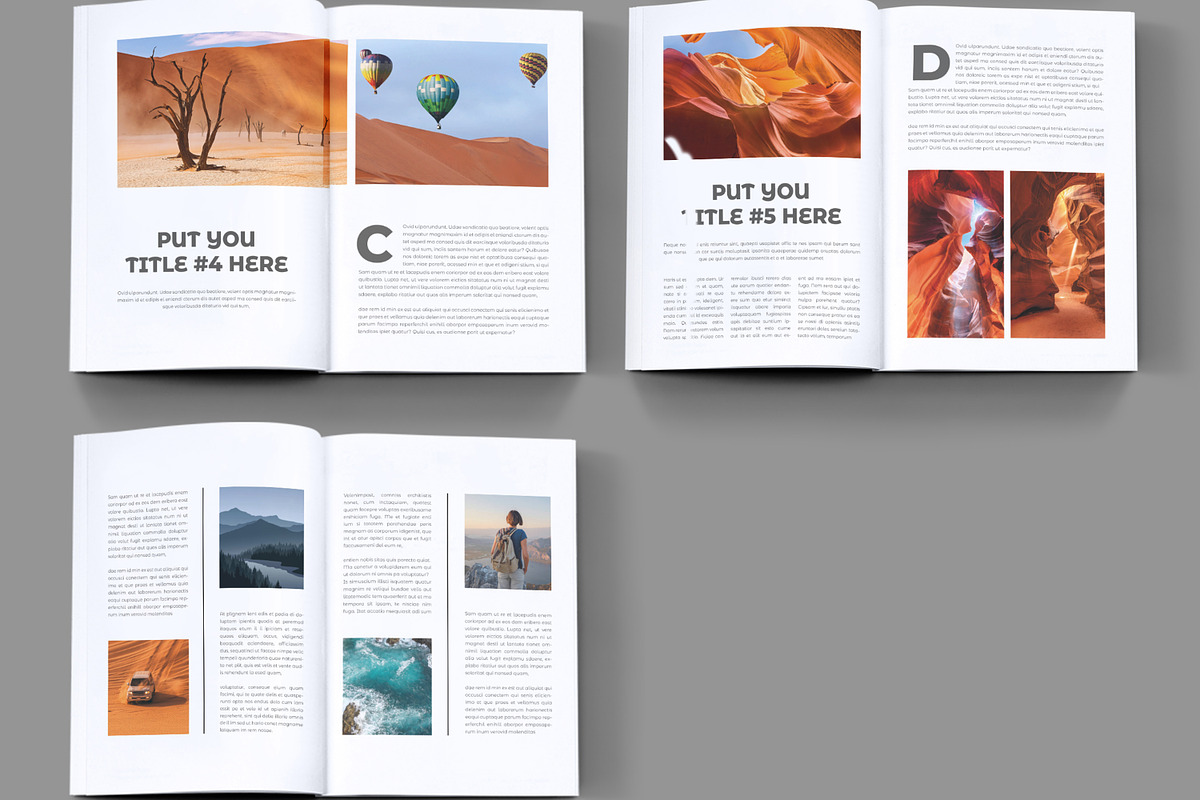 Creative Magazine Template Layout