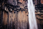 Basalt Columns and Waterfall | Nature Stock Photos ~ Creative Market