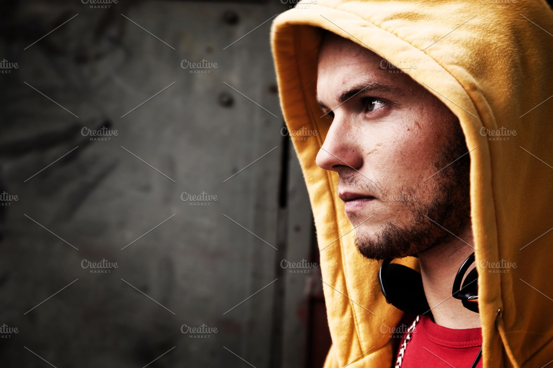 Young man profile portrait featuring young, man, and youth, a Person ...