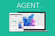 AGENT -OnePage Multipurpose Template | Bootstrap Themes ~ Creative Market