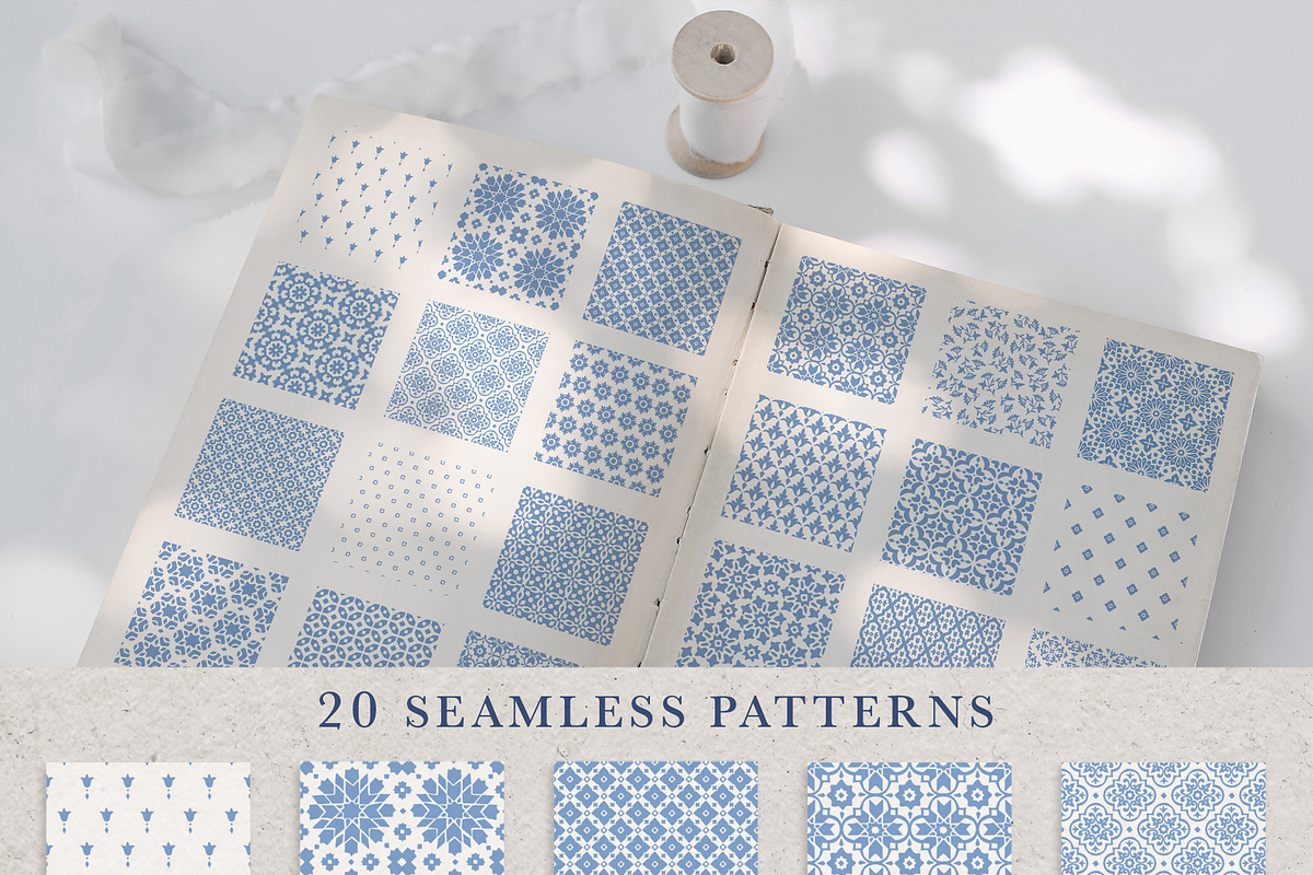 Arabic Moroccan patterns set, a Pattern Graphic by Tabita's shop