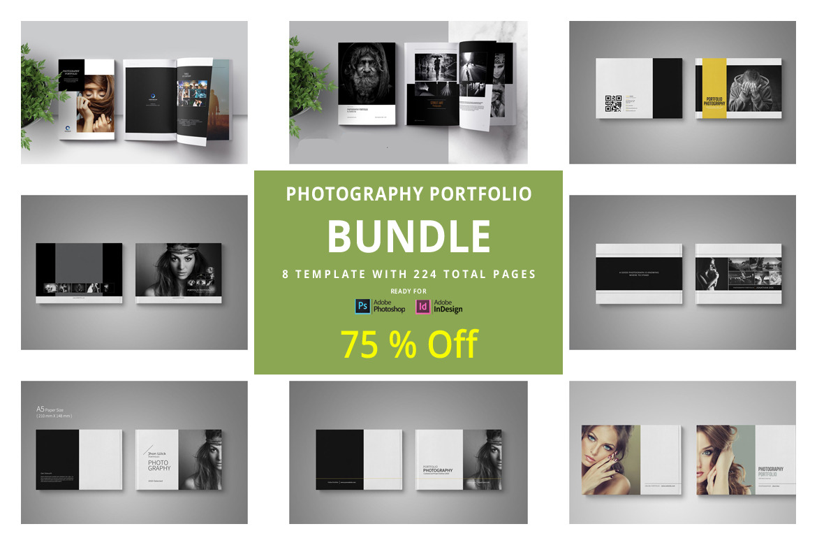 Photography Portfolio BUNDLE, a Brochure Template by adekfotografia