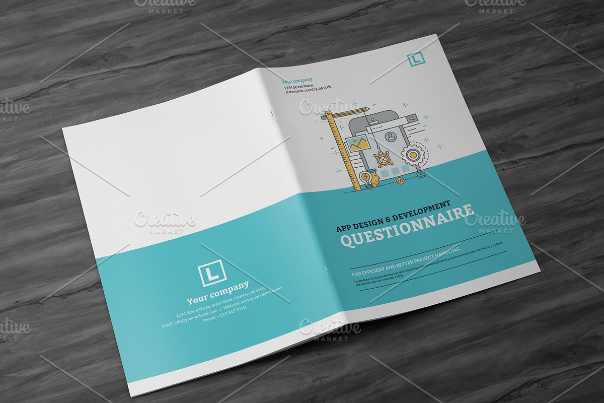 App Design Questionnaire, a Stationery Template by GraphicsEgg