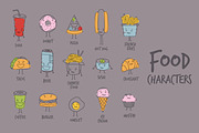Food Characters, a Food Illustration by Anna