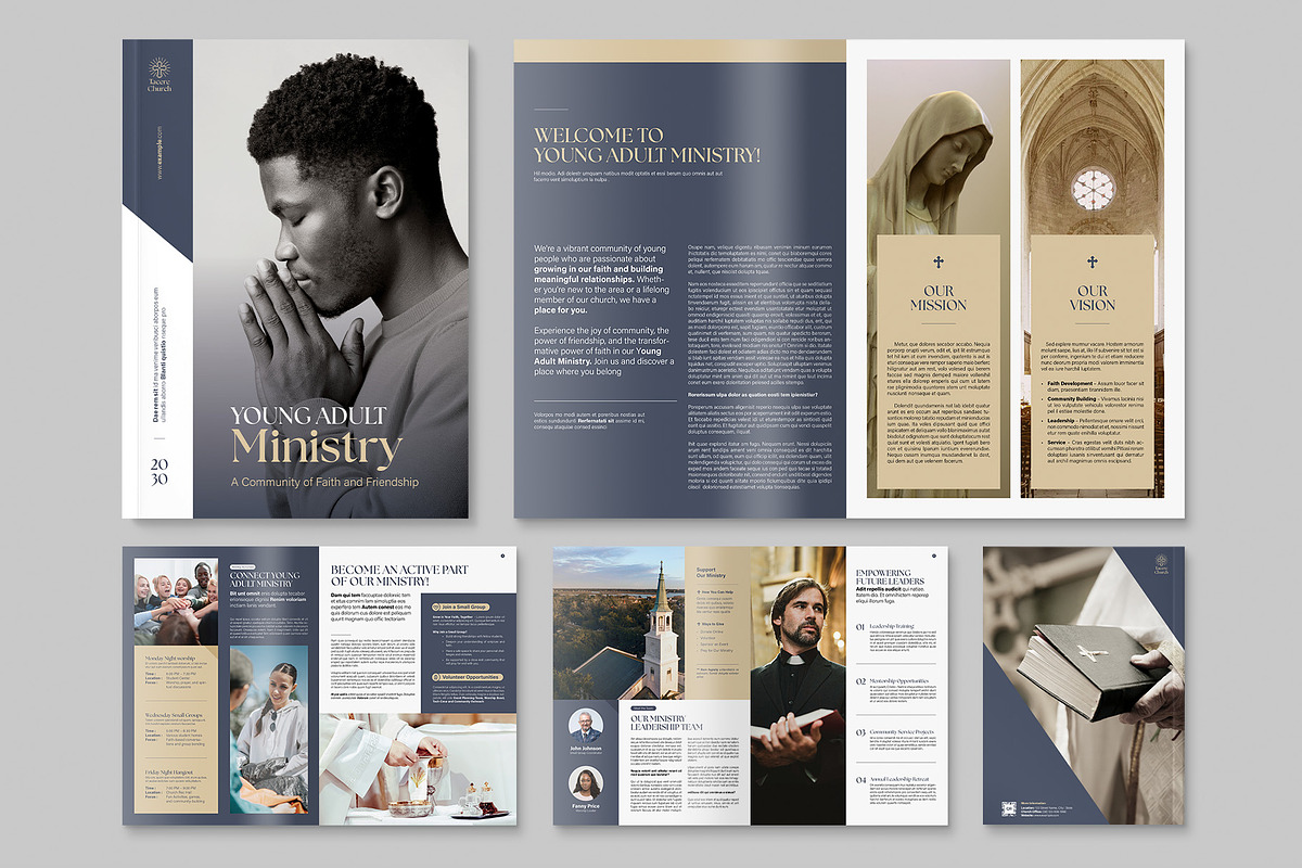 Church Brochure Template, a Brochure Template by BrandPacks
