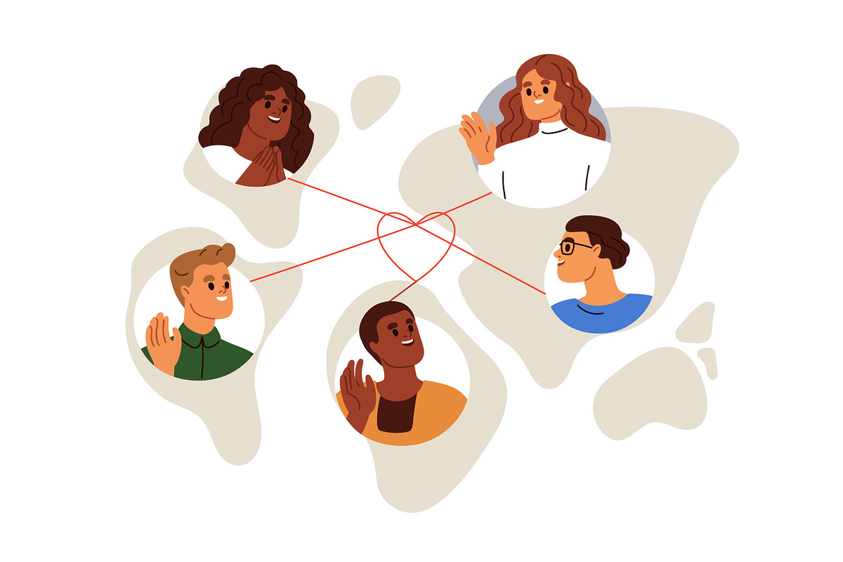 Communication & connections concept, a Person Illustration by Good Studio