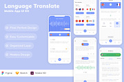 Language Translate Mobile App UI Kit, an UI Kit Template by Betush