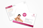 Beauty Studio Postcard, a Card Template by printdesignbundle