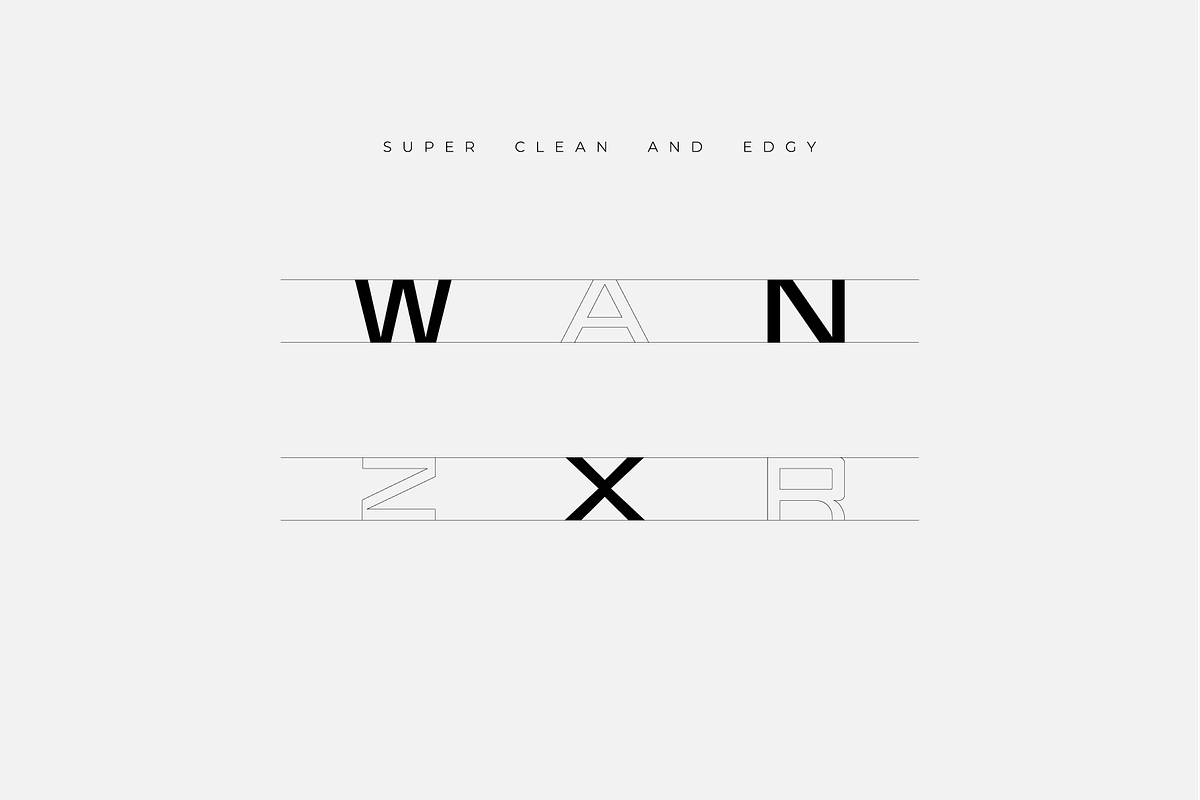 Brunt Clean Edgy Extended Font