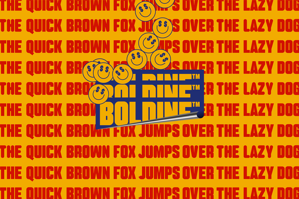 Boldine: urban & bold sans, a Sans Serif Font by Fateh.Lab