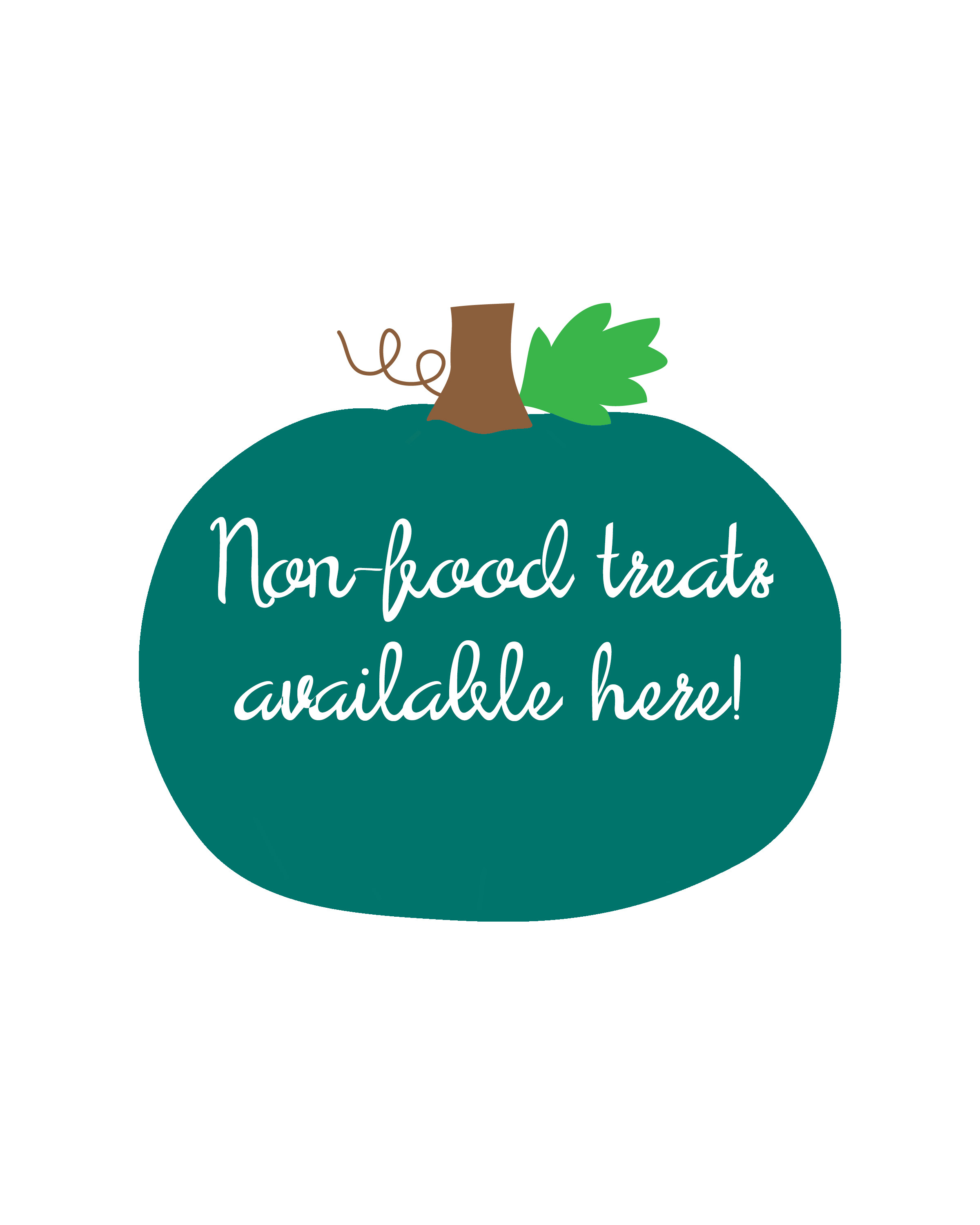 Teal pumpkin project prints set of 4, a Decorative Illustration by ...