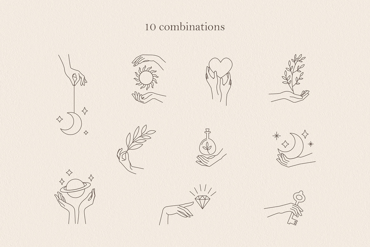 Hands & Magic Elements, an Illustration by mejorana