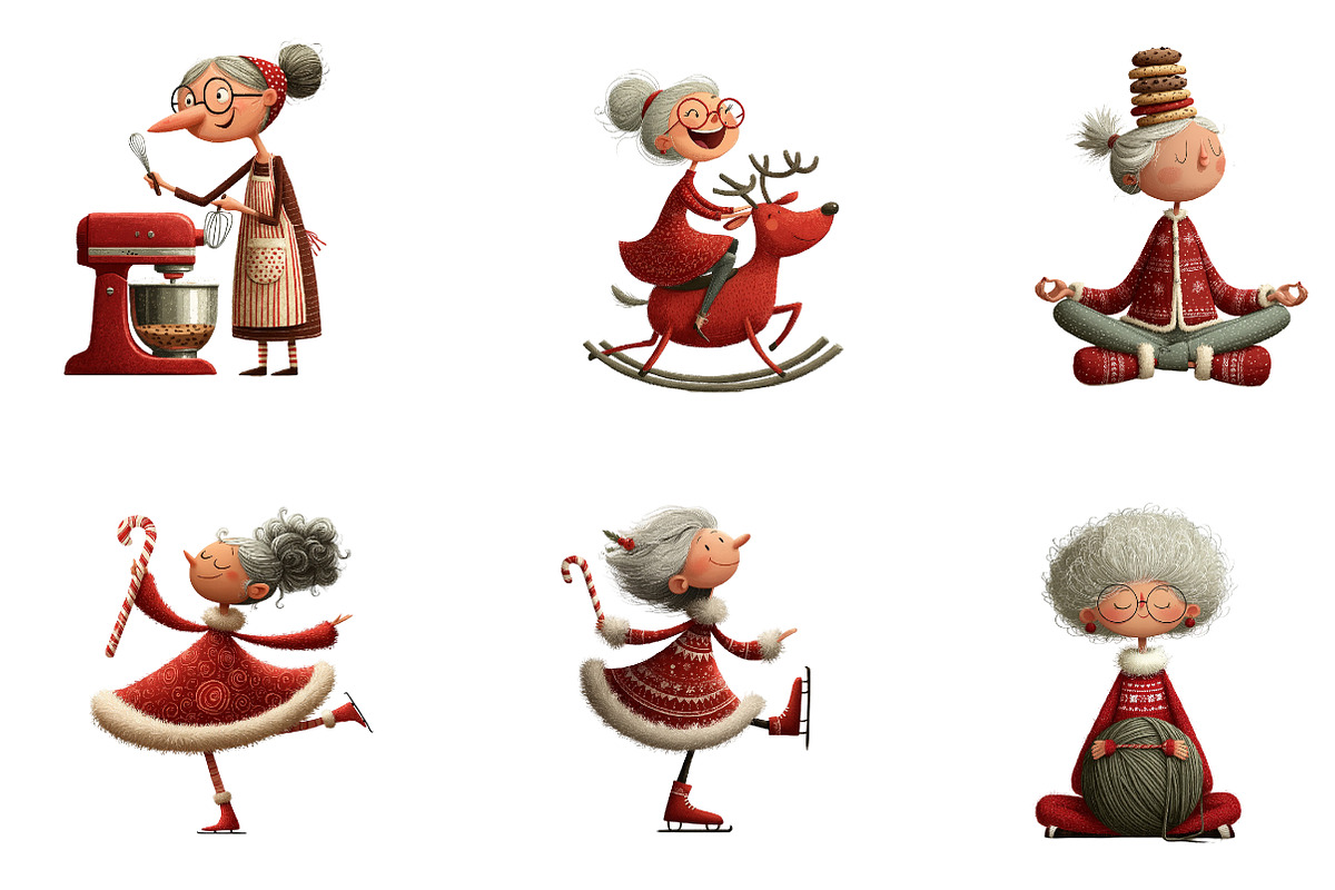 Mrs Claus Clipart, an Illustration by CreationArt