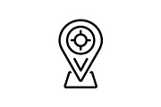 Position location icon, an Icon by Creative priyanka