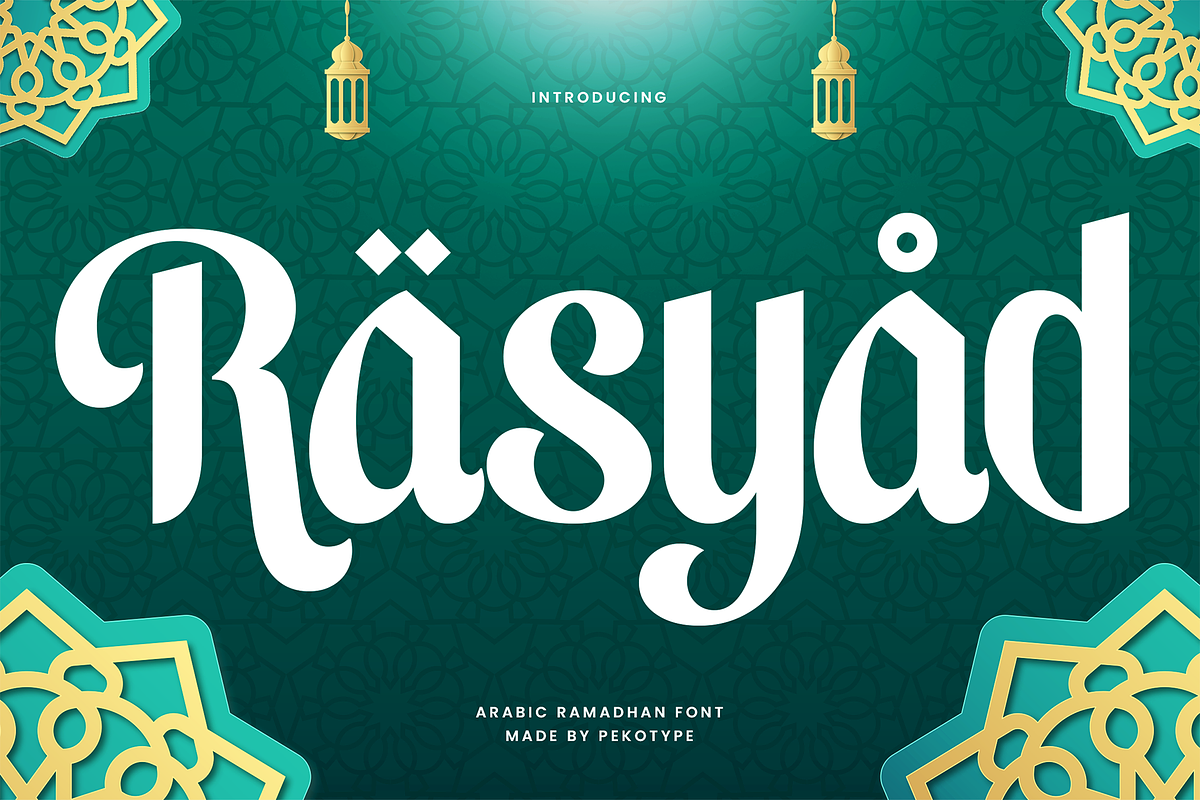 Rasyad - Elegant Arabic Ramadan Font, a Font by Pekotype