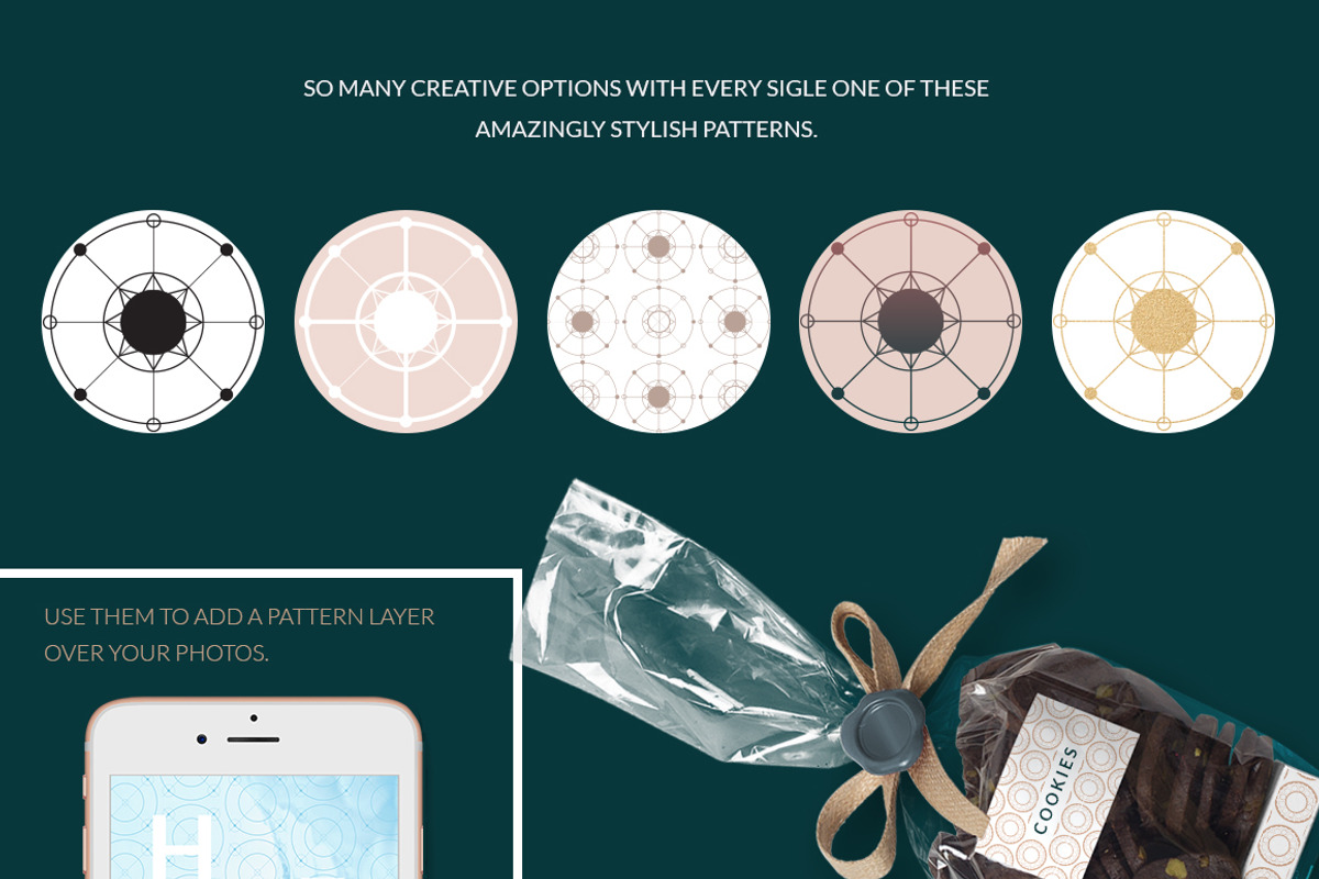 Circular Patterns Set, a Pattern Graphic by Youandigraphics