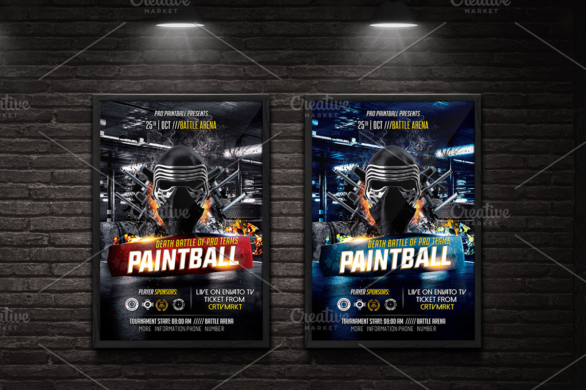 Paintball Flyer Template, a Flyer Template by Basez Flyers