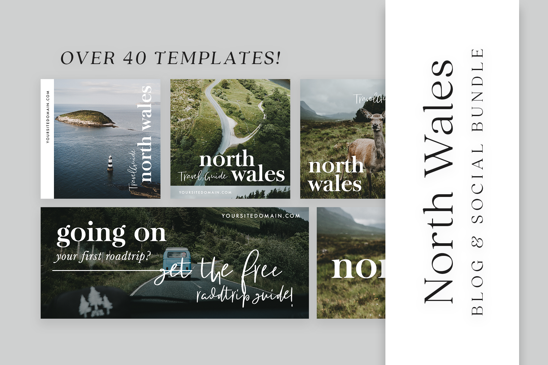 Blog & Social Marketing Bundle, a Social Media Template by molly ho studio