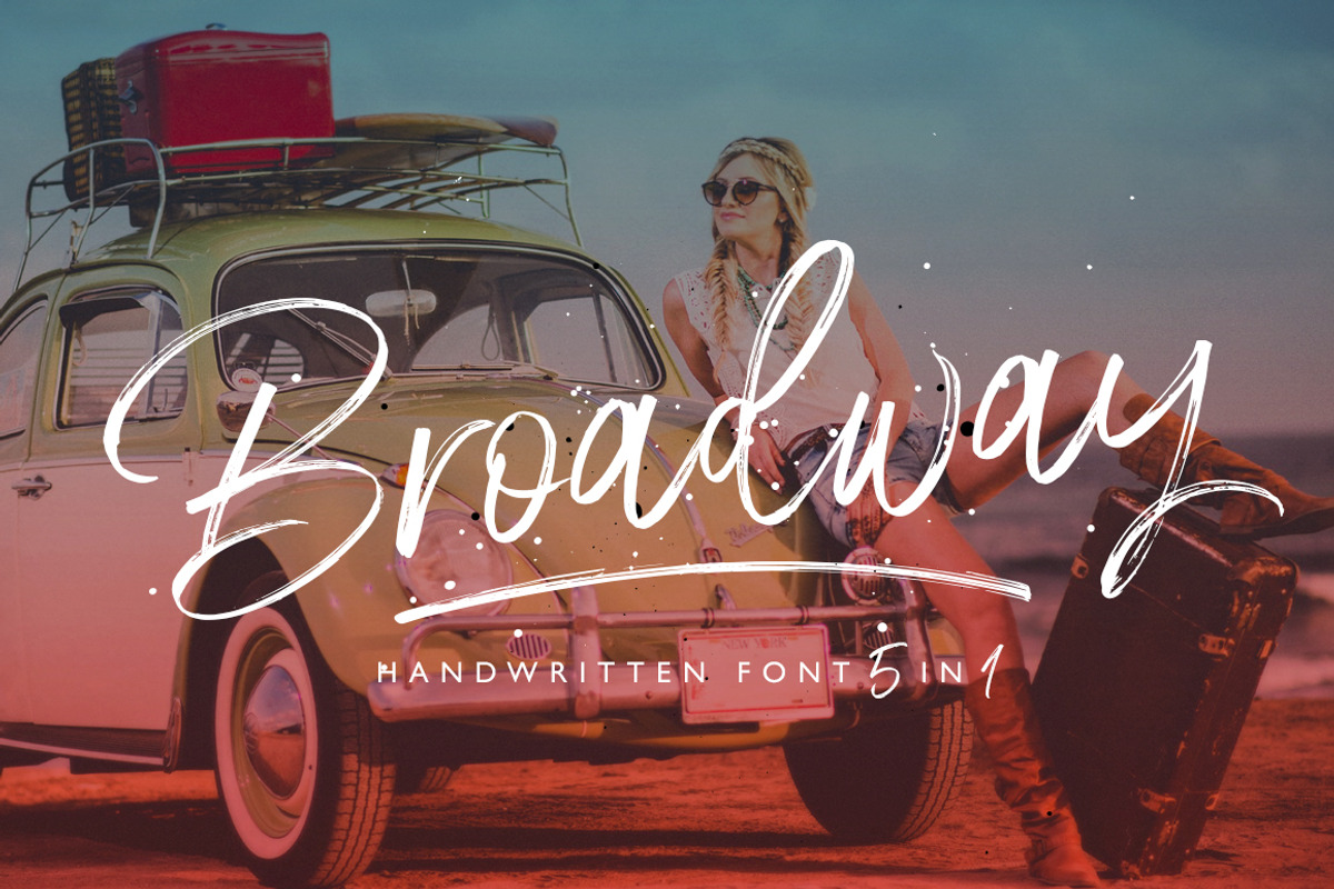 Broadway Script Font, a Script Font by Ivan Rosenberg