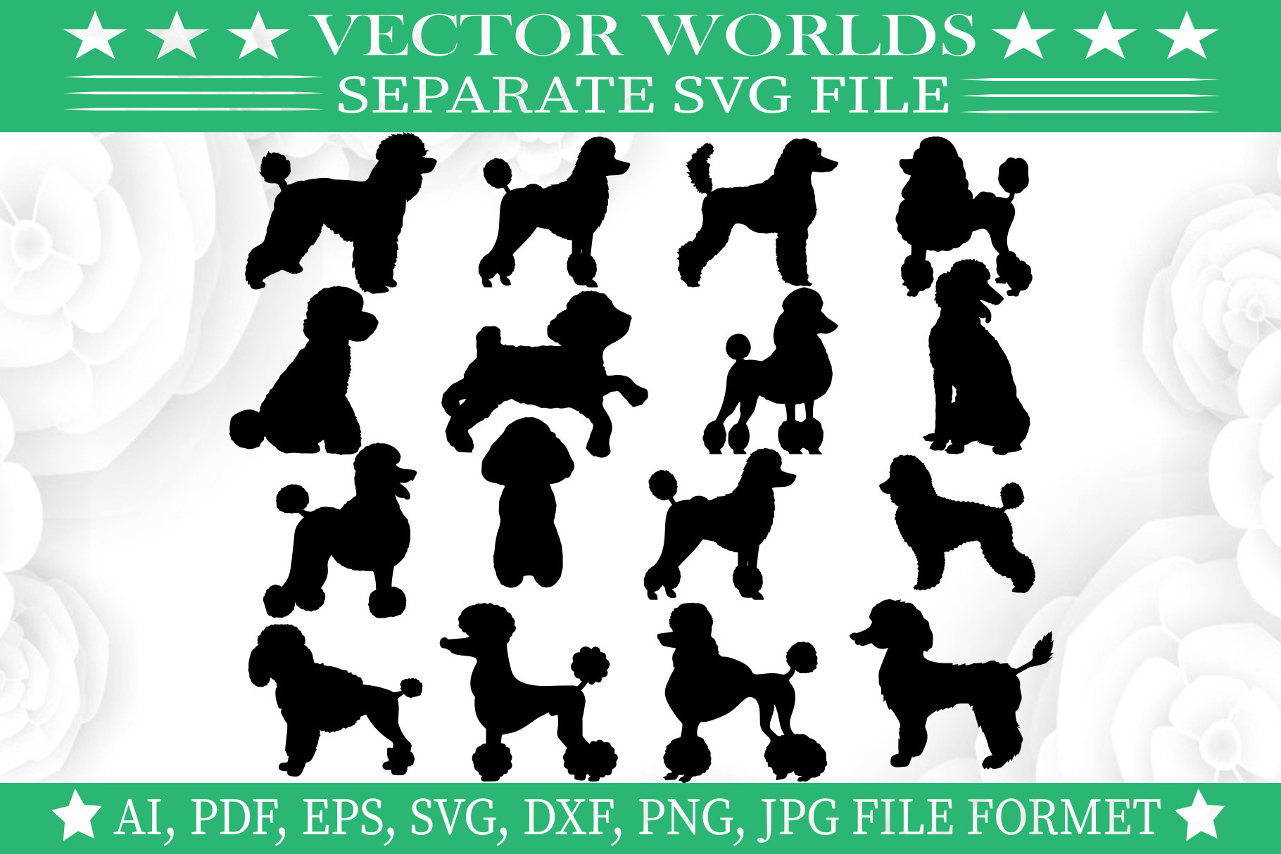 Poodle Svg, Dog, Animal Svg, an Object Graphic by VectorWorlds