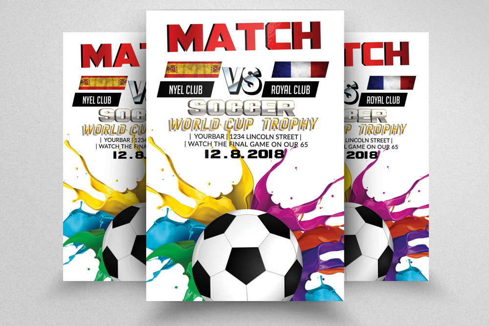 Football Match Flyer Templates, a Flyer Template by Business Flyers