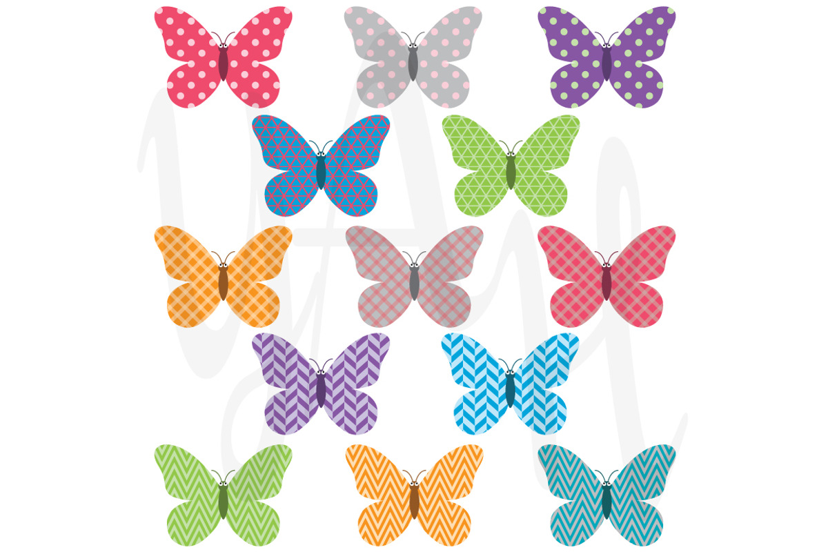 Butterfly Clip Art, an Illustration by YenzArtHaut