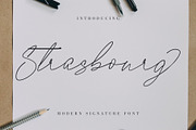 Strasbourg | Modern Signature Font, a Script Font by Analogous ...