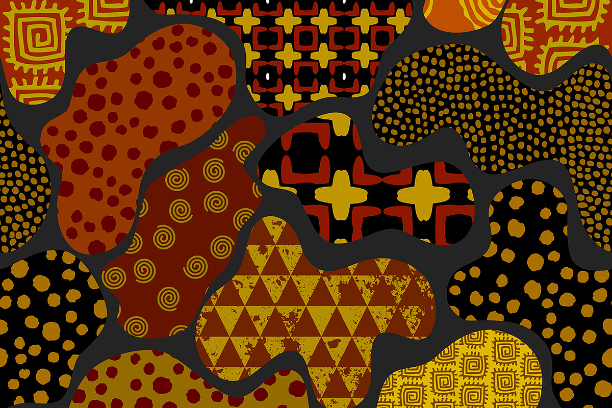 Seamless ethnic tribal patterns