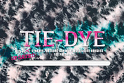 Tie Dye Watercolor Procreate Brushes, a Brush Add-On by OlgaRom