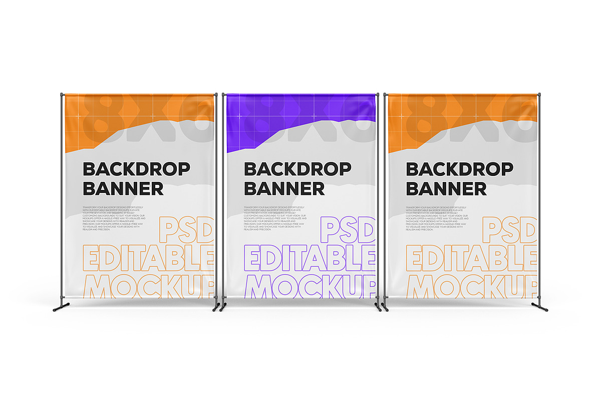 Vertical Backdrop Ads Banner Mockup, an Advertising Mockup by Ram ...