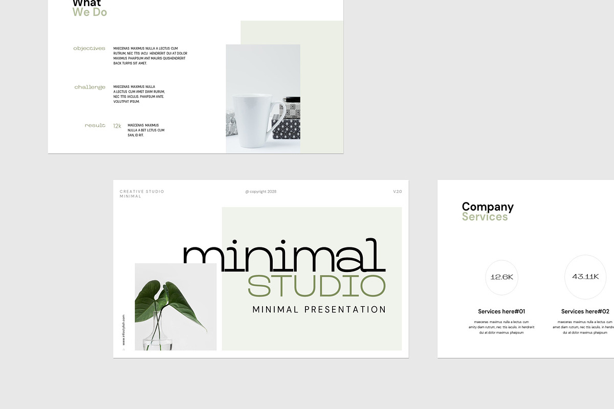 Studio Minimal Presentation Template, a Presentation Template by ...