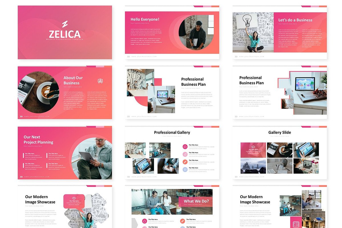 Zelica - Google Slide Template, a Presentation Template by AQR Studio